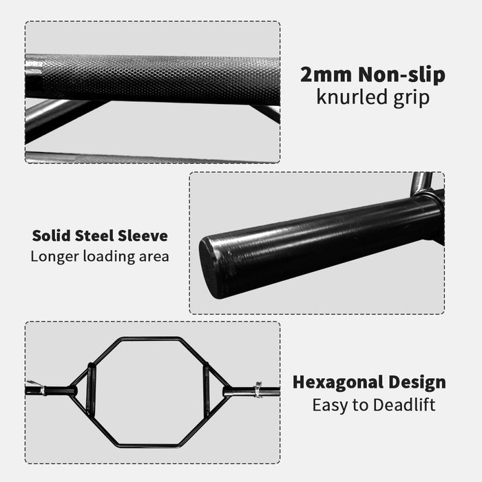 IFAST Olympic Hex Weight Bar With 1000-Pound Capacity